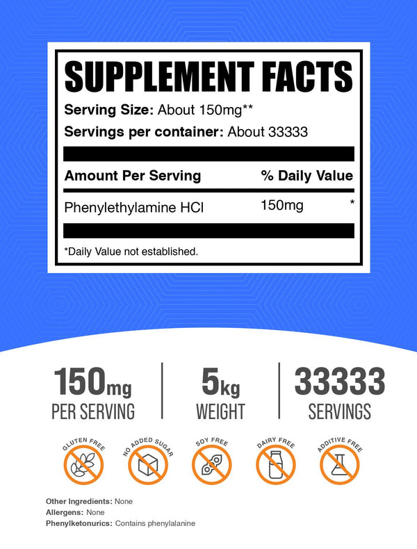 Phenylethylamine HCl Supplement | PEA Powder Supplement