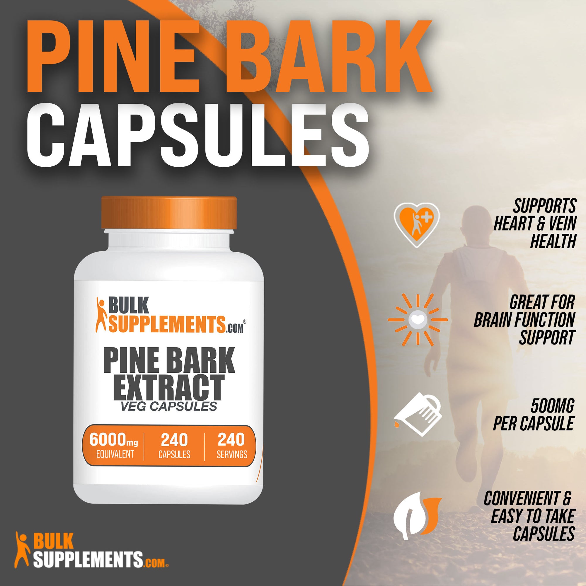Pine Bark Extract Capsules - Get Natural Antioxidant Support