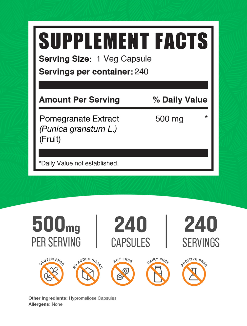 Pomegranate Extract Powder - Powerful Antioxidant Supplement