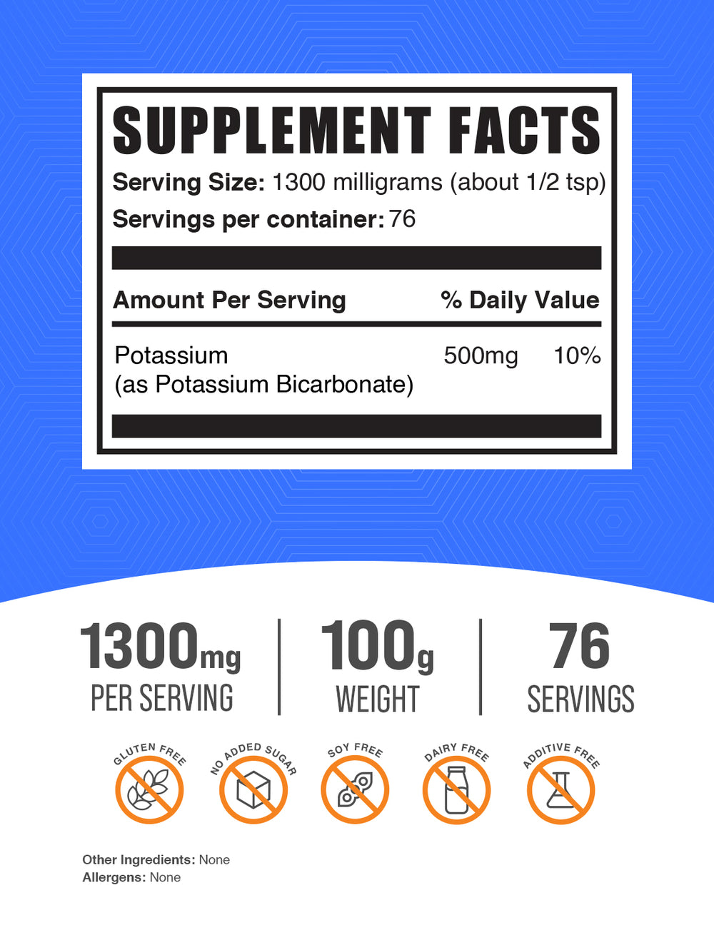 Potassium Bicarbonate Powder | Potassium Supplement