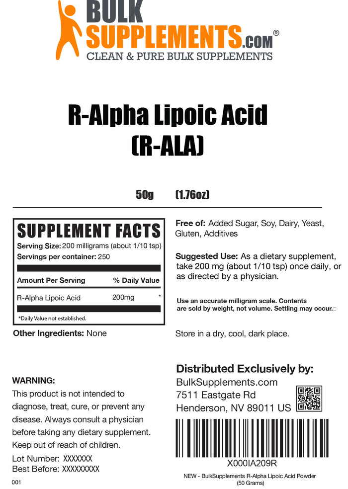 Alpha Lipoic Acid | R-ALA Powder | Antioxidant Supplement