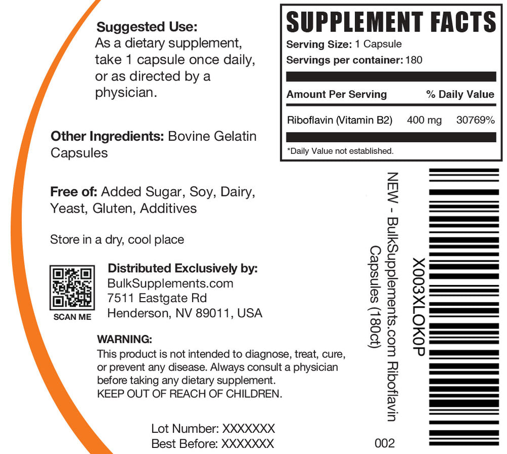 Riboflavin Powder | Riboflavin Supplement | Vitamin B2