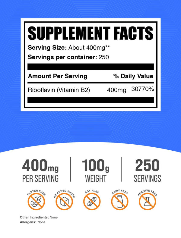 Riboflavin Powder | Riboflavin Supplement | Vitamin B2