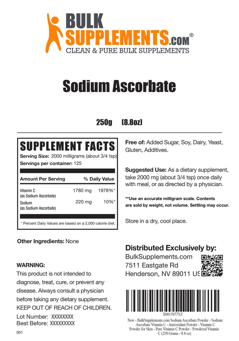 Sodium Ascorbate Powder | Vitamin C Supplement
