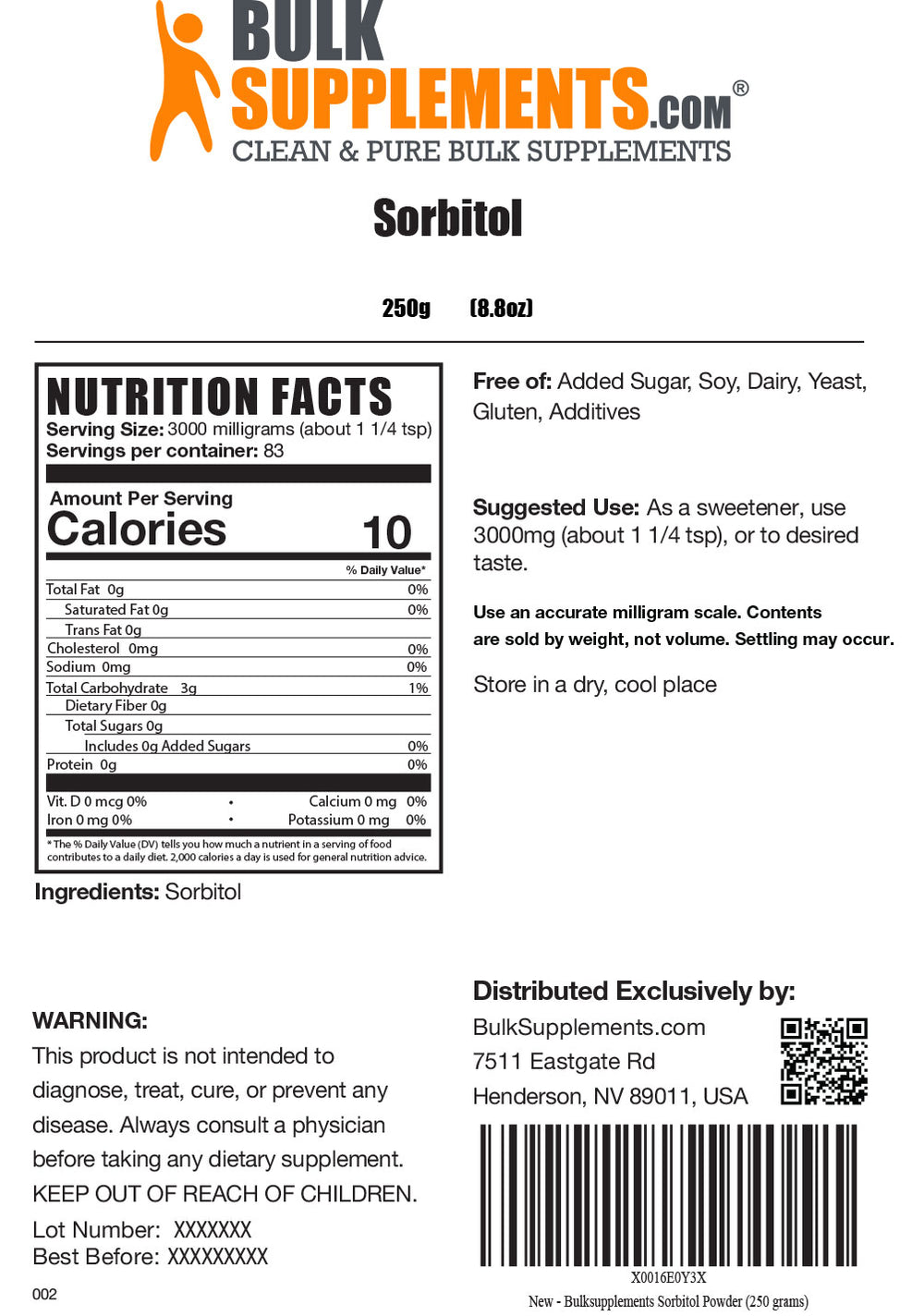 Sorbitol Powder | Glucitol Power