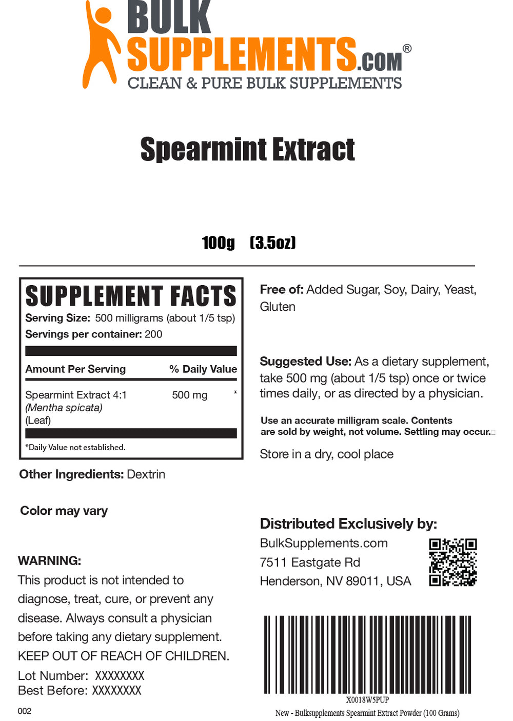 Spearmint Extract | Spearmint Leaf Extract