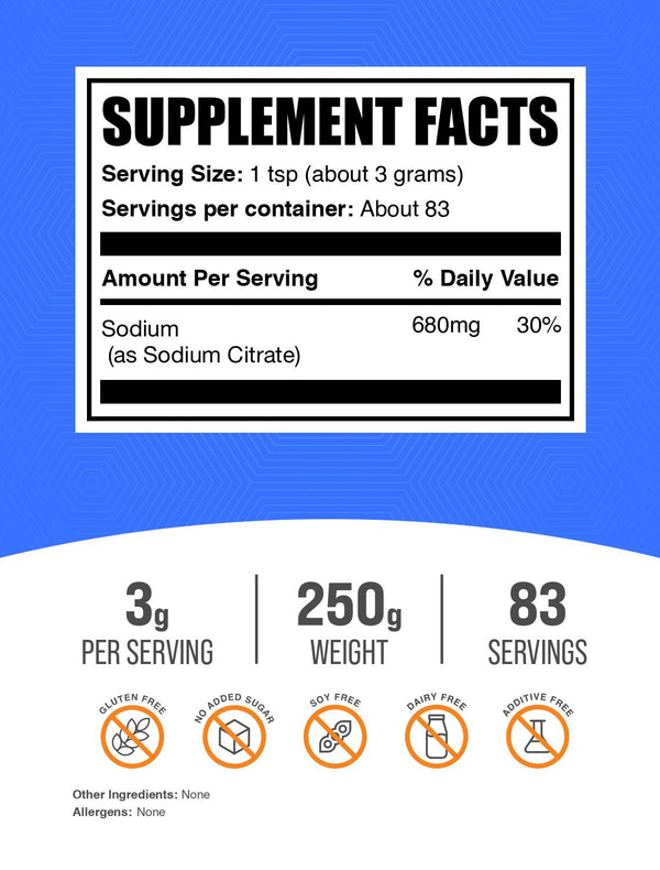 Sodium Citrate Powder | Sodium Supplements