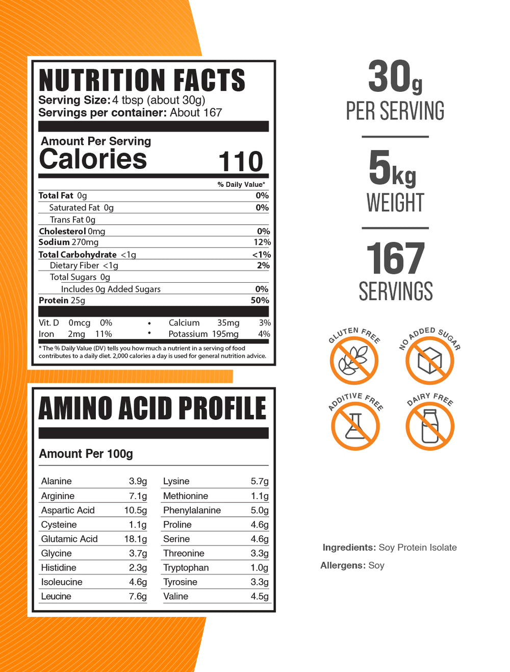 Soy Protein Isolate Powder | Protein Supplements