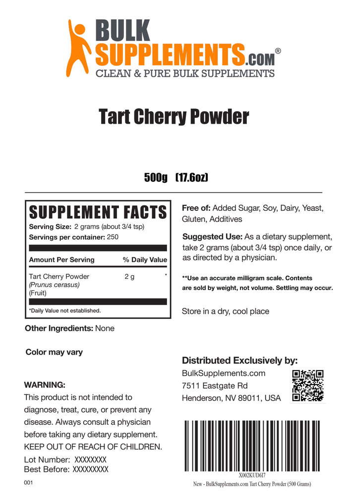 Tart Cherry Powder | Prunus cerasus Powder | Herbal Supplements