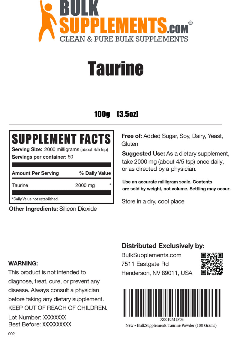 Taurine Powder | Taurine Supplement