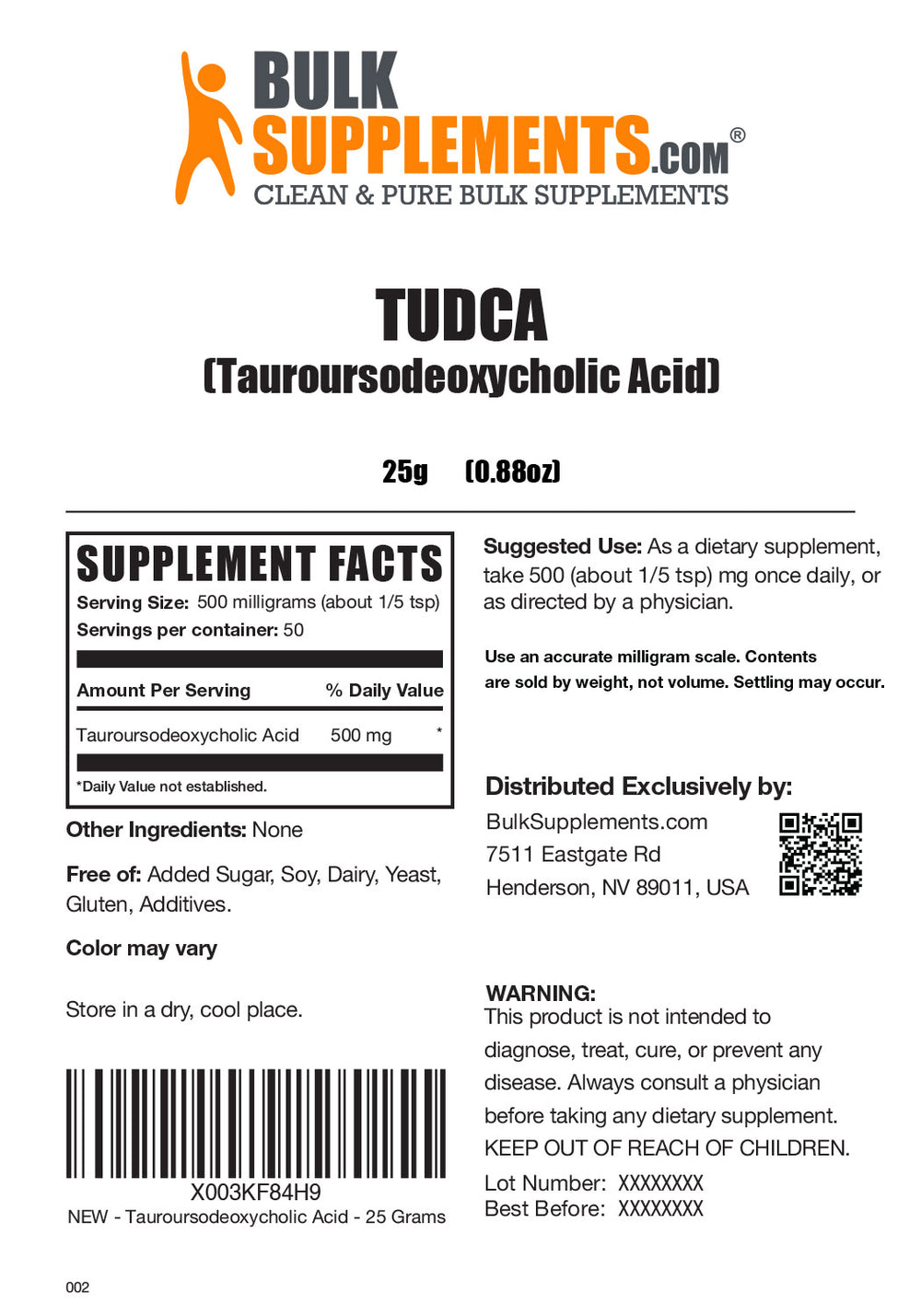 TUDCA | Tudca Supplement | Tudca Powder | Tudca Benefits