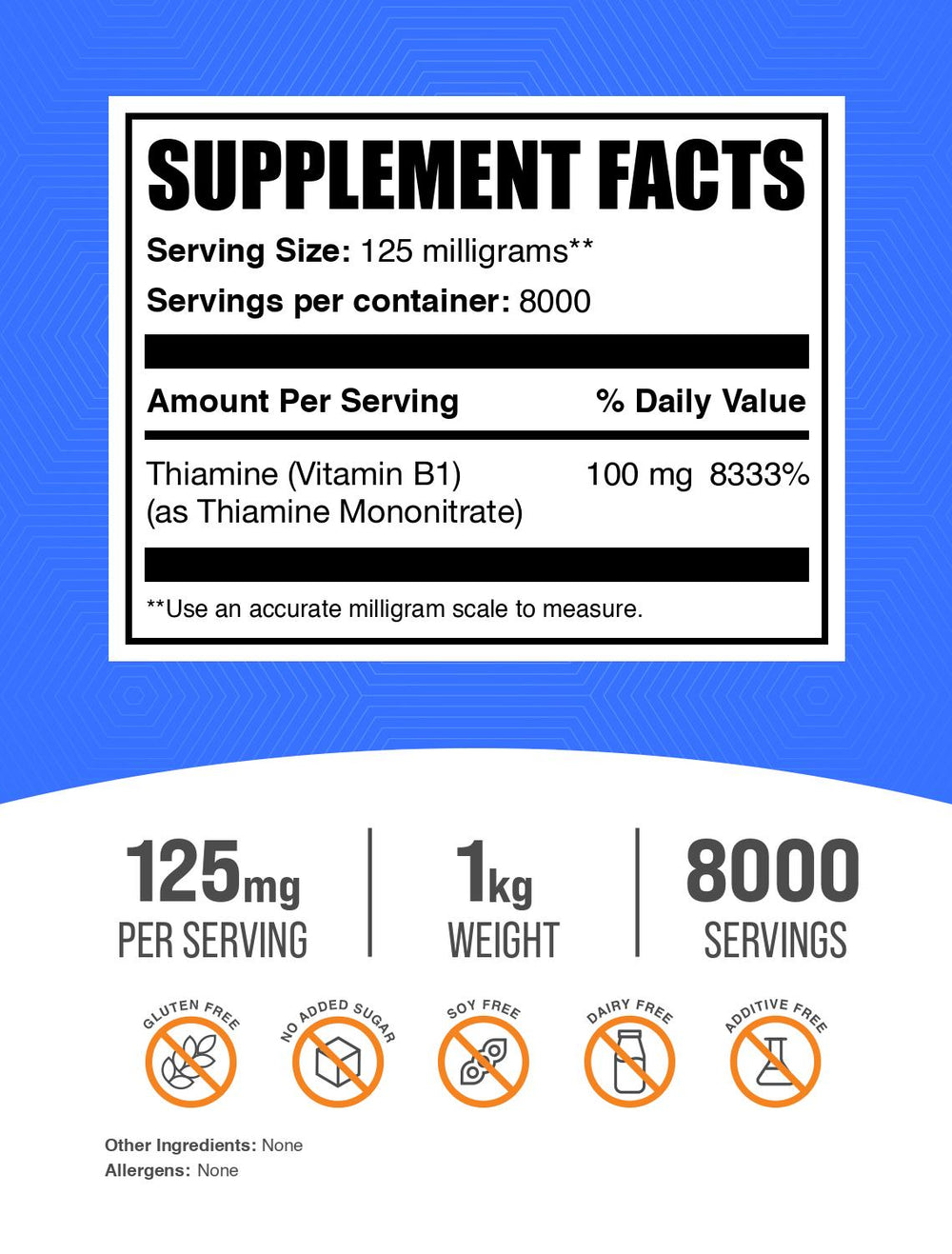 Thiamine Mononitrate Powder | Vitamin B1 | Vitamin B Supplement