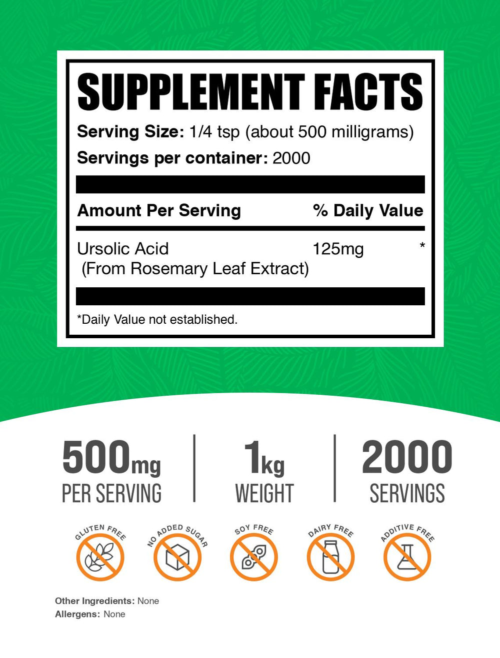 Premium Ursolic Acid Powder - Boost Muscle Growth & Metabolism