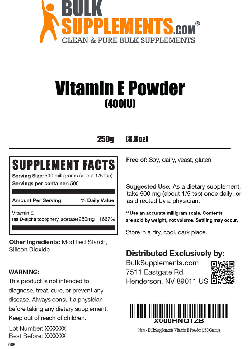 Vitamin E Powder | Vitamin E Supplement | Vitamin E 400 IU