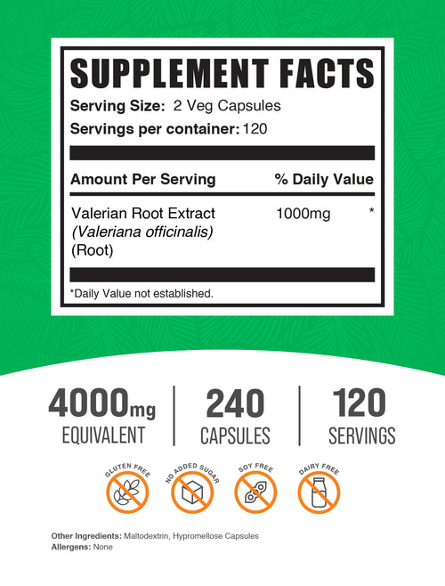 Organic Valerian Root Extract Powder | Valeriana officinalis Extract