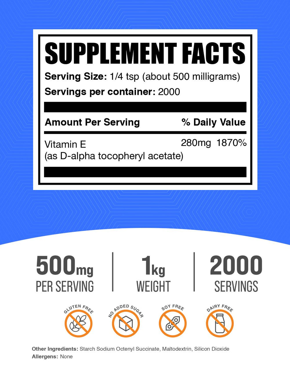Vitamin E Powder | Vitamin E Supplement | Vitamin E 400 IU