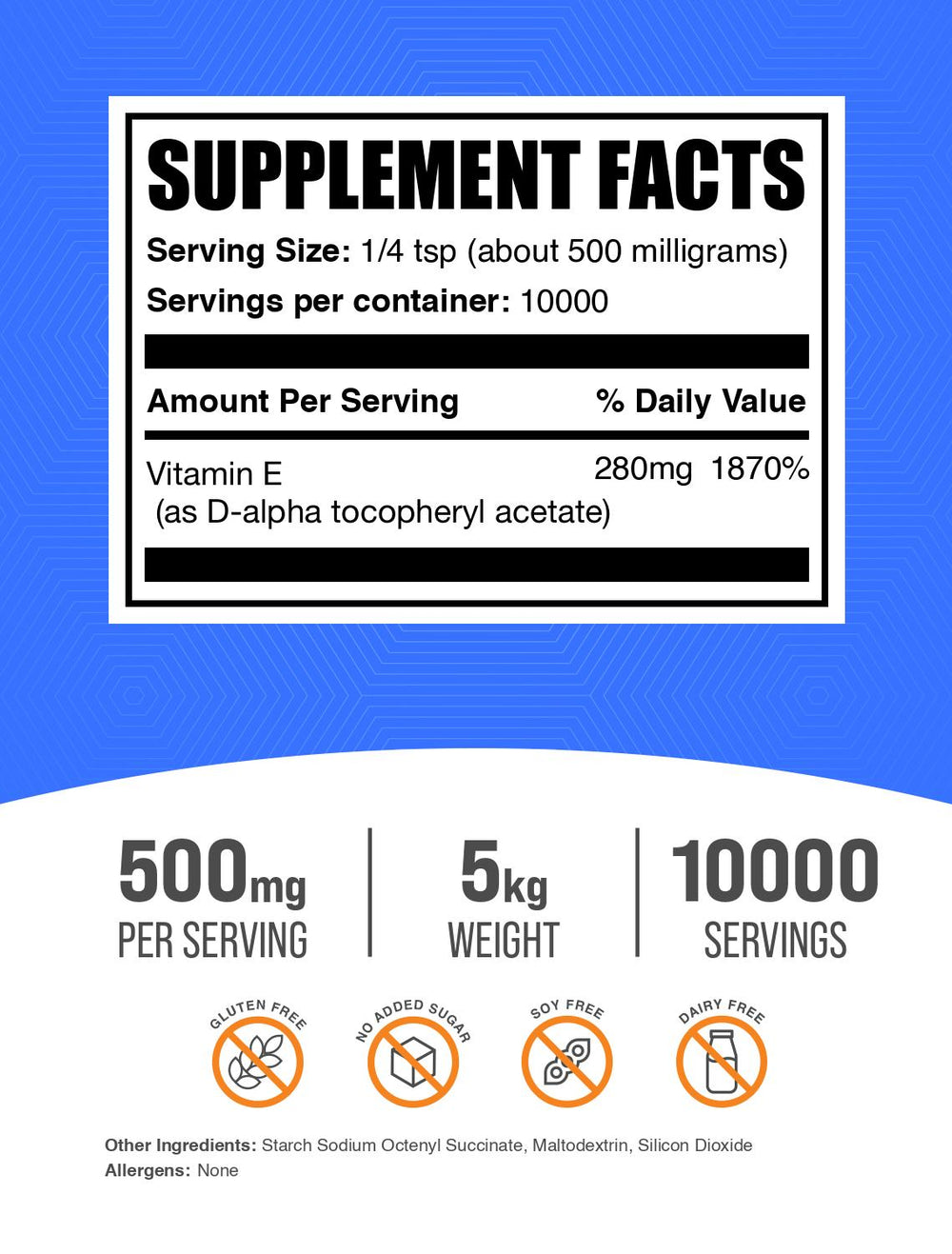 Vitamin E Powder | Vitamin E Supplement | Vitamin E 400 IU