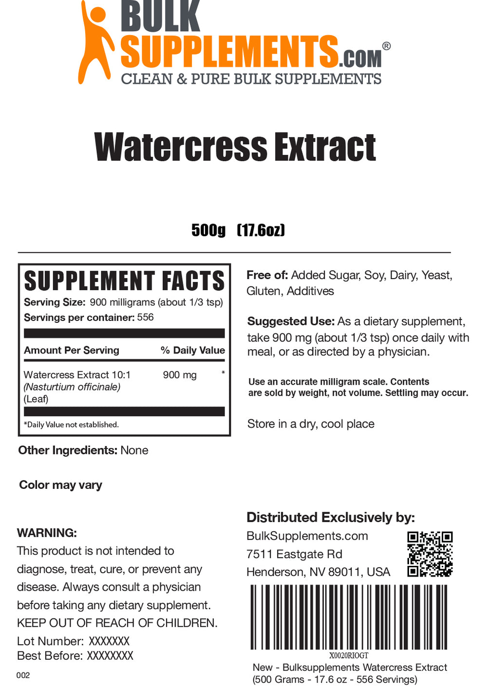 Supplements to Lower Cholesterol | Nasturtium officinale Extract