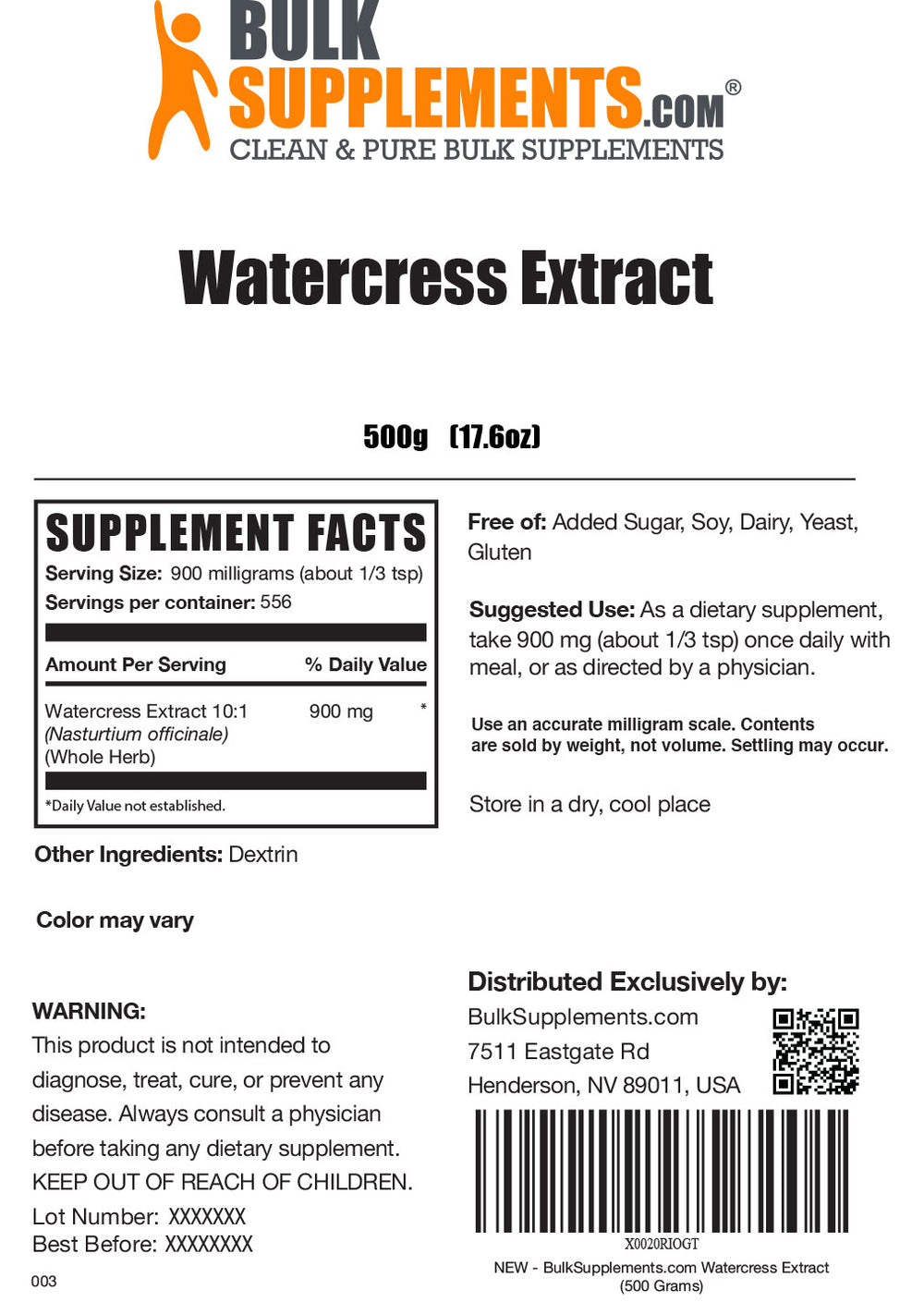 Supplements to Lower Cholesterol | Nasturtium officinale Extract