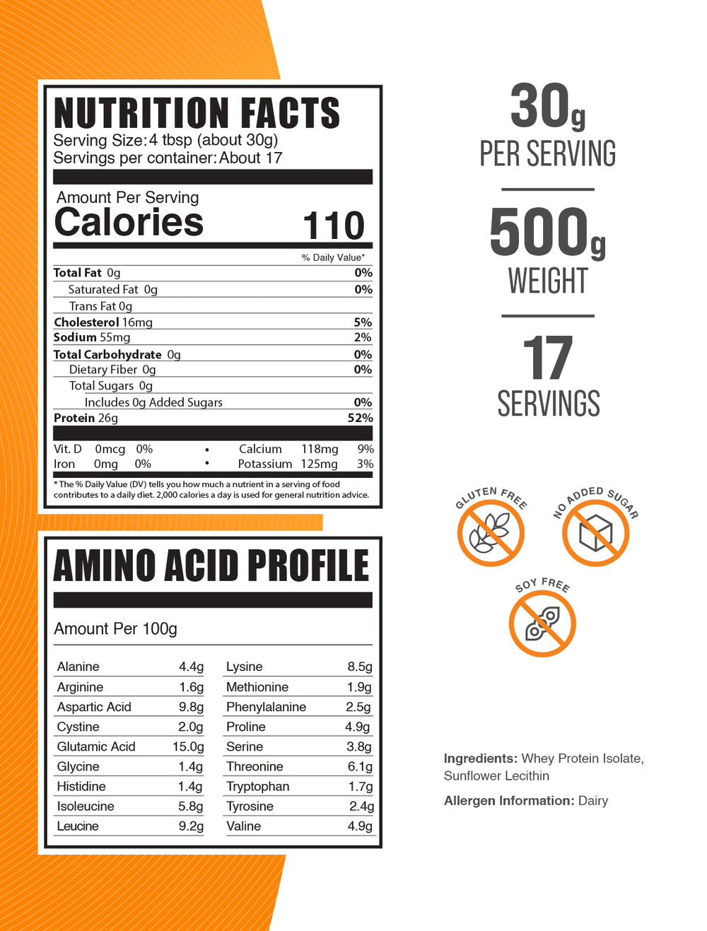 Whey Protein Isolate 90% | Whey Protein Powder