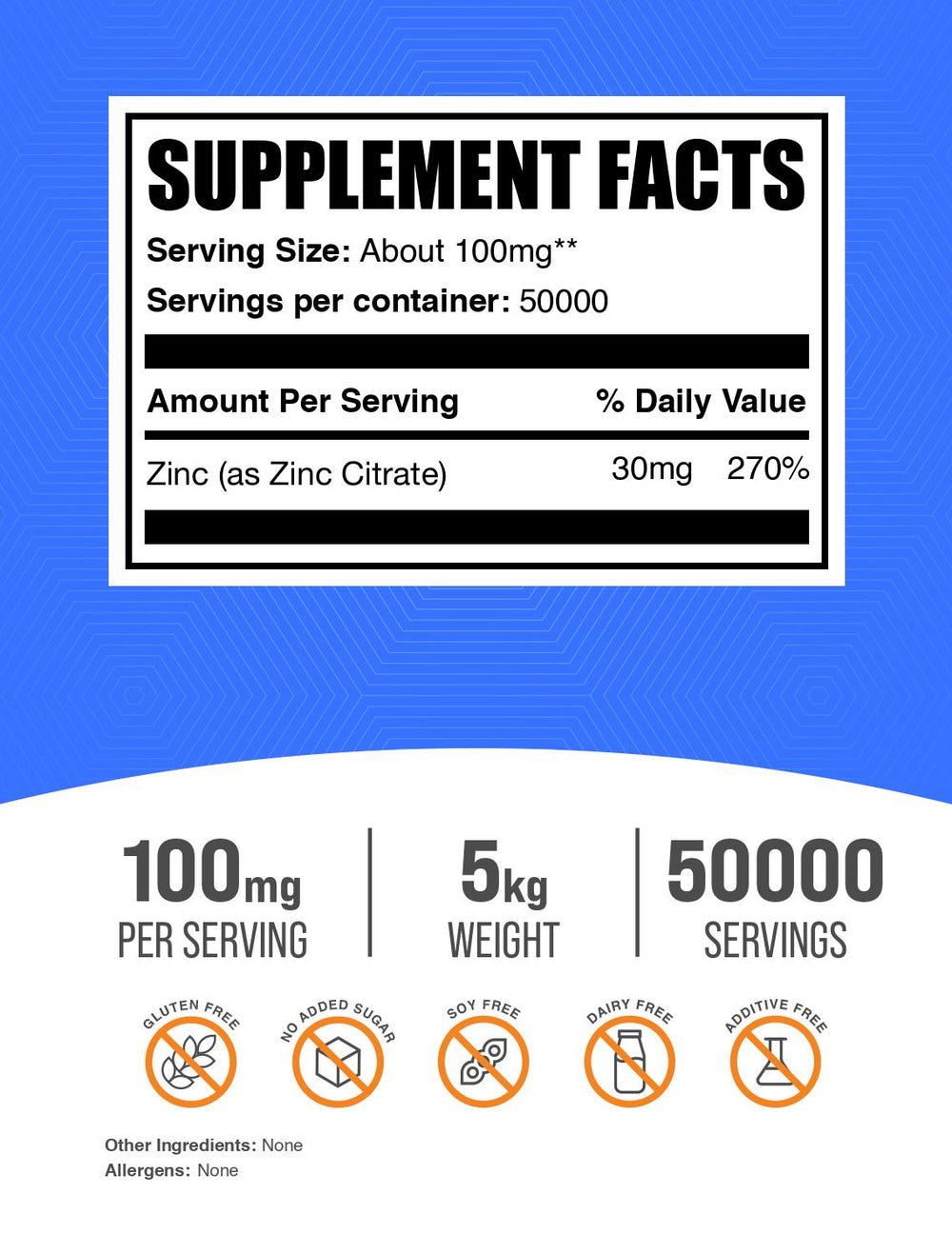 Zinc Citrate Powder | Zinc Supplement | Zinc Benefits