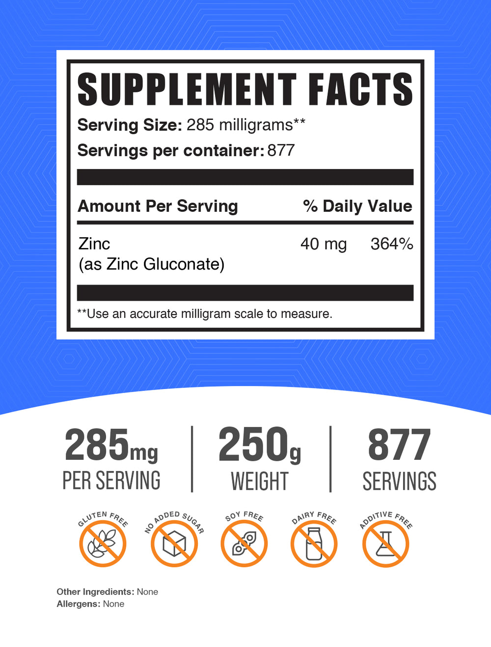 Zinc Gluconate Powder | Zinc Supplement | Zinc Gluconate Supplement