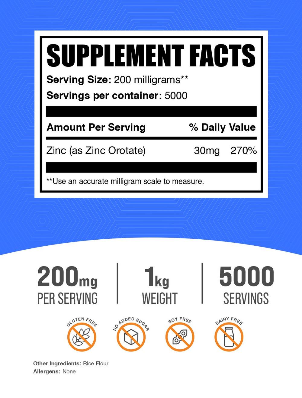 Zinc Orotate Powder | Zinc Supplement | Zinc Orotate Supplement